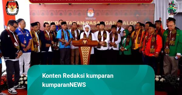 Khofifah-Emil Resmi Daftar ke KPU Maju Pilgub Jatim 2024 Diusung 15 Partai | kumparan.com